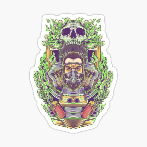 "Apex Legends CAUSTIC" Sticker by Anugerahputra | Redbubble