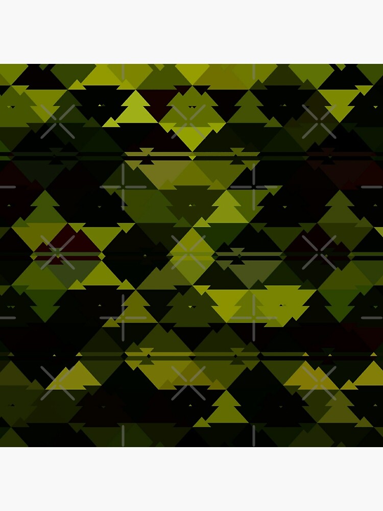 "Dark green triangle pattern art " Throw Pillow for Sale by AYACHI90 ...