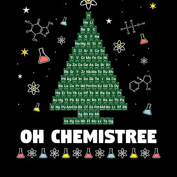 Póster con la obra «OH CHEMISTREE Navidad elementos química abeto» de ...