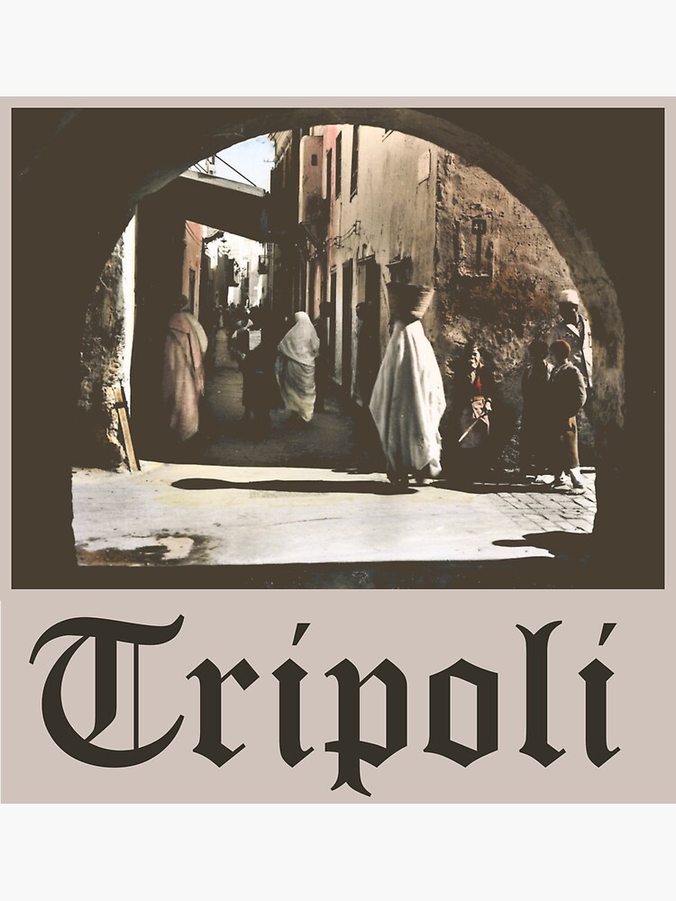 "Tripoli" Sticker for Sale by LAMINZ | Redbubble