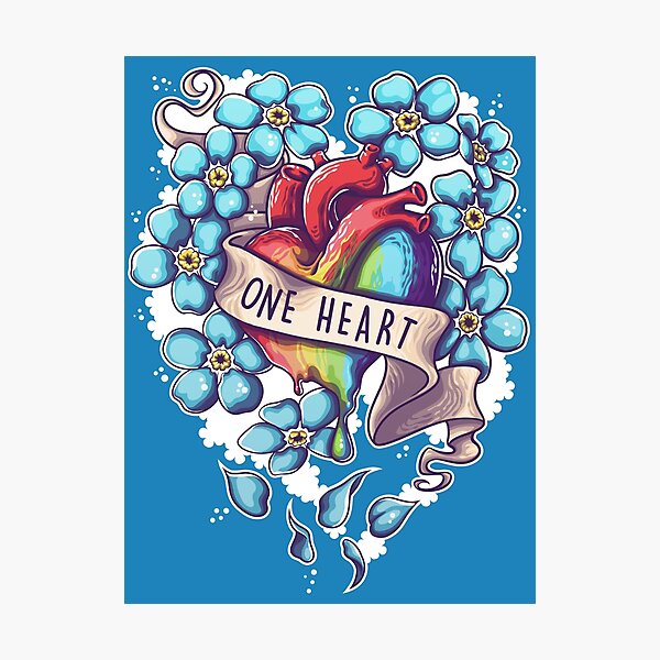 "One Heart" Photographic Print by GillesBone | Redbubble