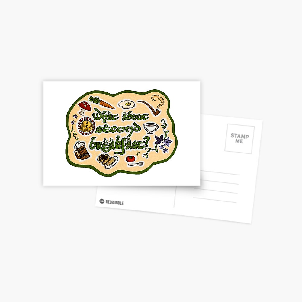 "Second Breakfast" Sticker for Sale by colleendoodle | Redbubble