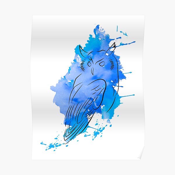 "The thinking owl" Poster by ZeroAguilar | Redbubble