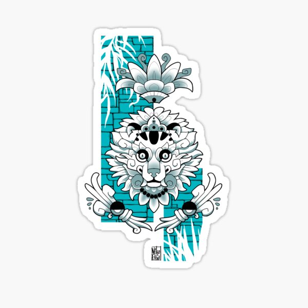 "Mayan Tigron" Sticker for Sale by Neko-Esha | Redbubble