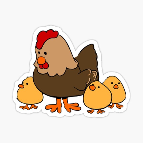 "Chicken Sticker " Sticker by Maddy0410 | Redbubble