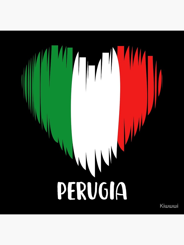 "Perugia Italiano City in Heart Flag" Poster for Sale by Kiwwwi | Redbubble