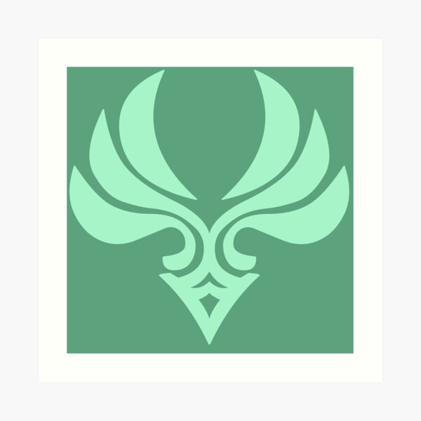 "Genshin Impact Anemo Element" Art Print for Sale by chaiimu | Redbubble