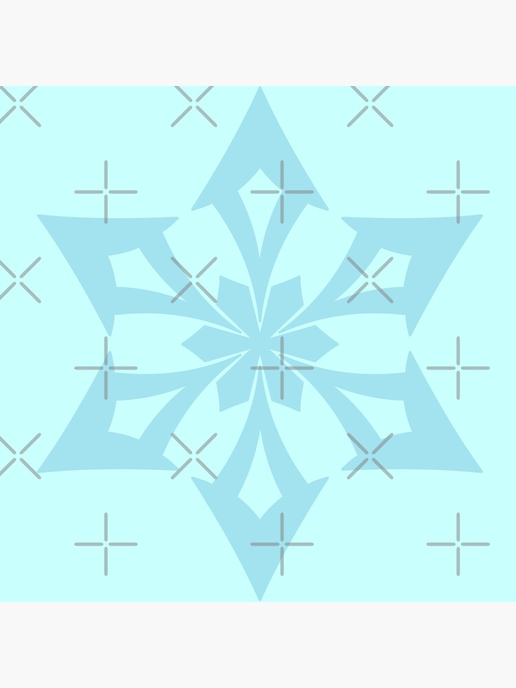 "Genshin Impact Cryo Element" Poster for Sale by chaiimu | Redbubble