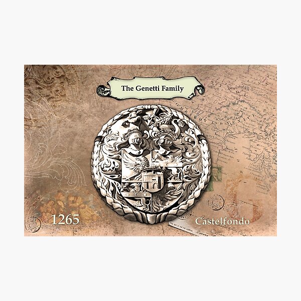 Lámina fotográfica «Rompecabezas del escudo de armas de la familia ...