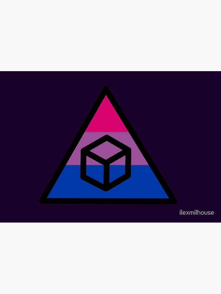 "Delta Cubes Bi Pride 2" Poster for Sale by ilexmilhouse | Redbubble