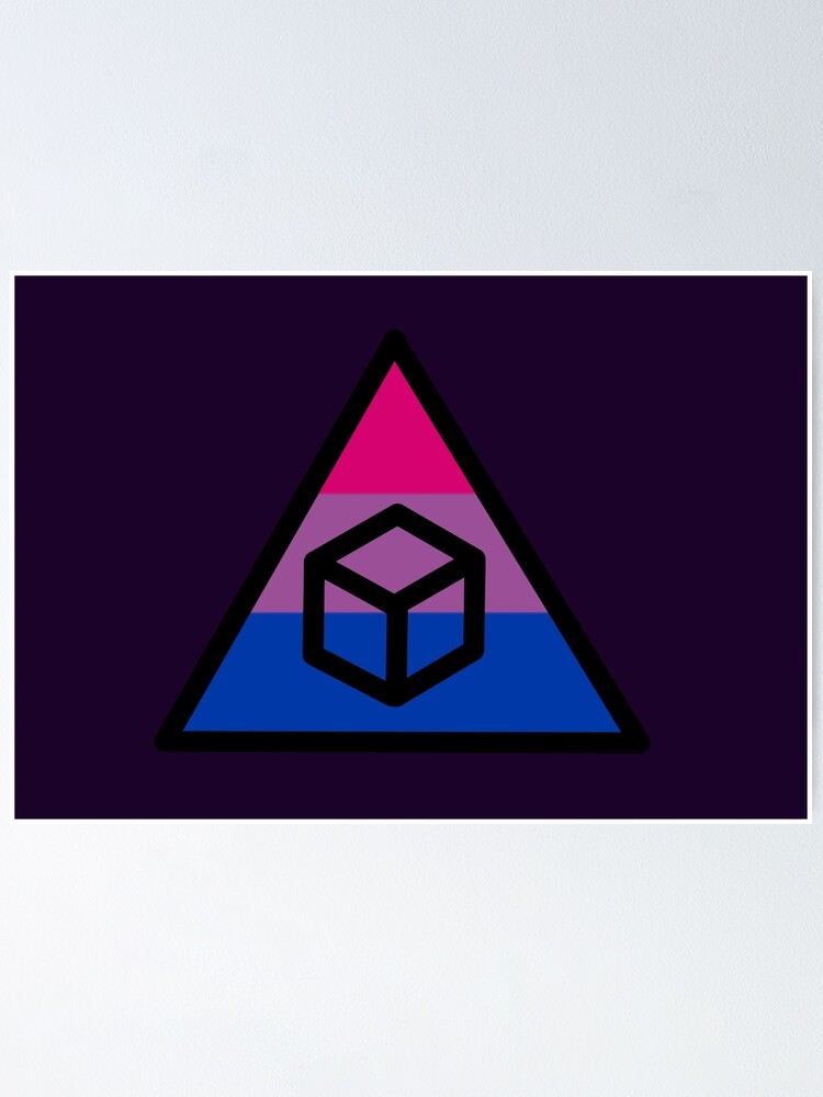 "Delta Cubes Bi Pride 2" Poster for Sale by ilexmilhouse | Redbubble