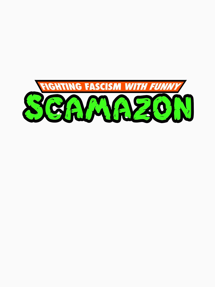Camiseta «Logotipo de Scamazon Banner» de Scamazon | Redbubble