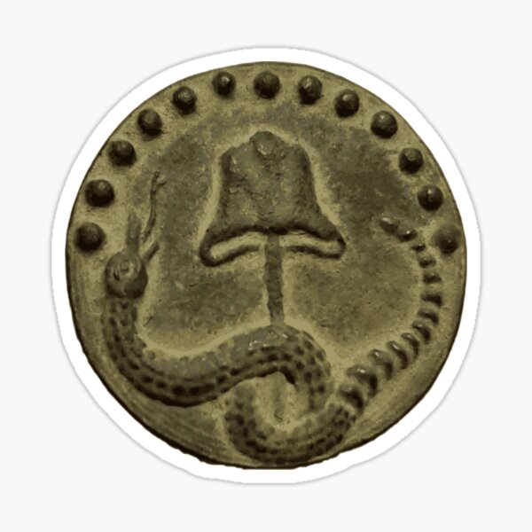 "Revolutionary War - Rattlesnake and Liberty Cap Button" Sticker for ...