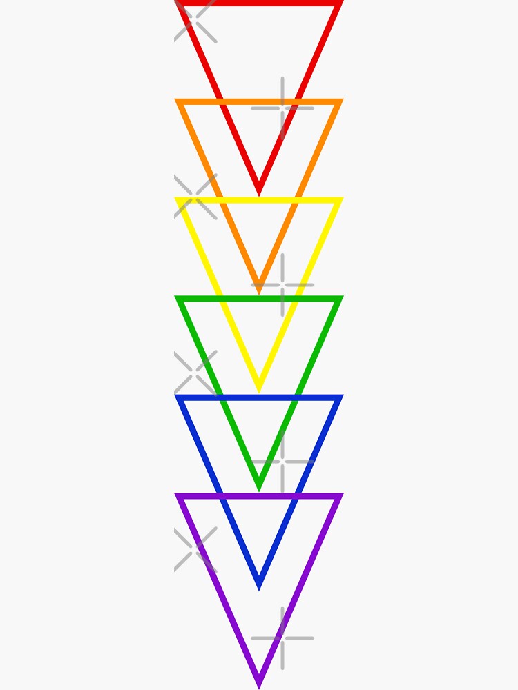 "Pride Triangles" Sticker for Sale by Cat-Jen | Redbubble