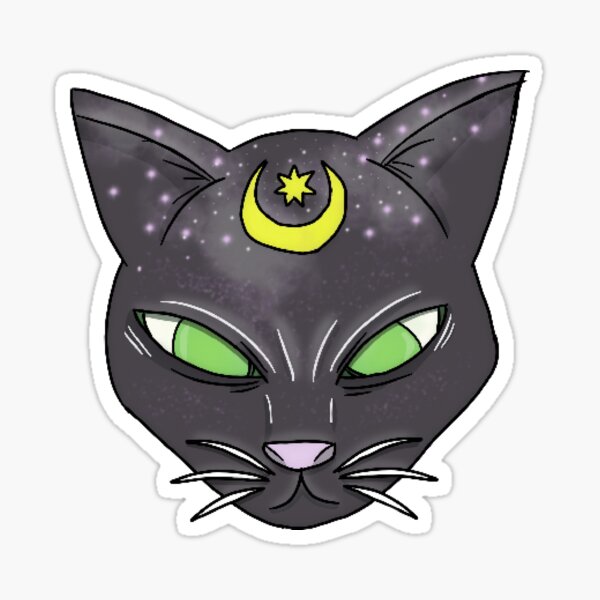 "Mystical Cat" Sticker for Sale by StinkyPhantom | Redbubble