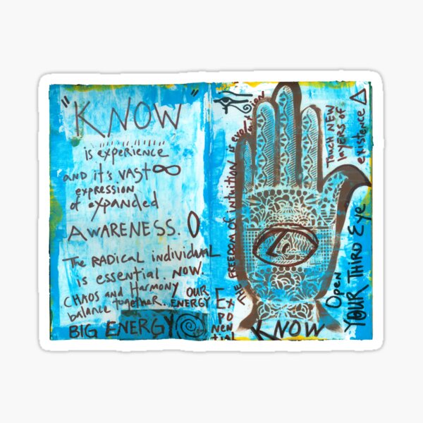 "KNOW" Sticker for Sale by ElenaRay | Redbubble