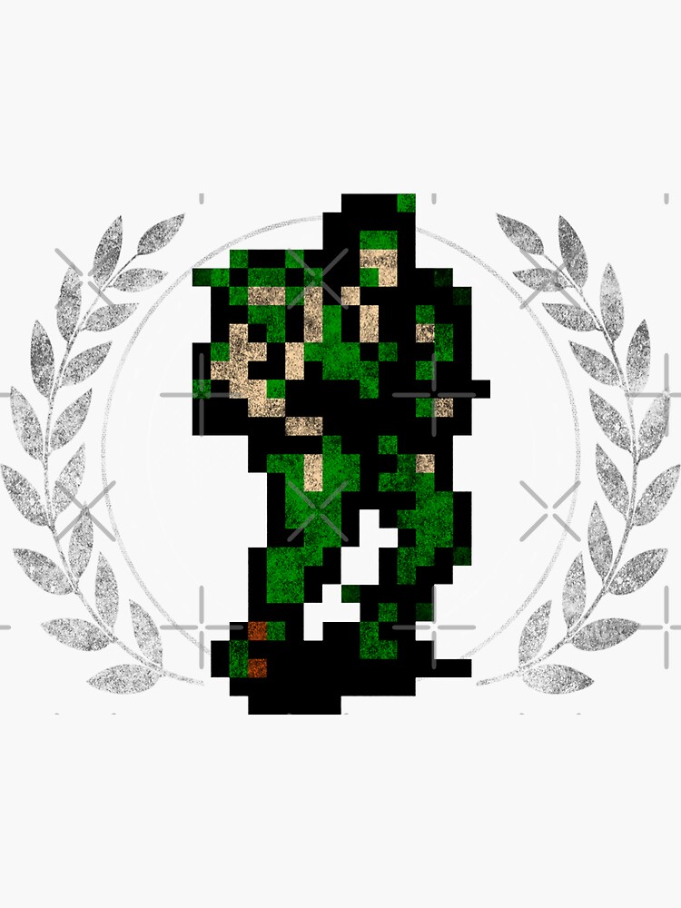 "Solid Snake - Sprite Badge" Sticker for Sale by garudoh | Redbubble