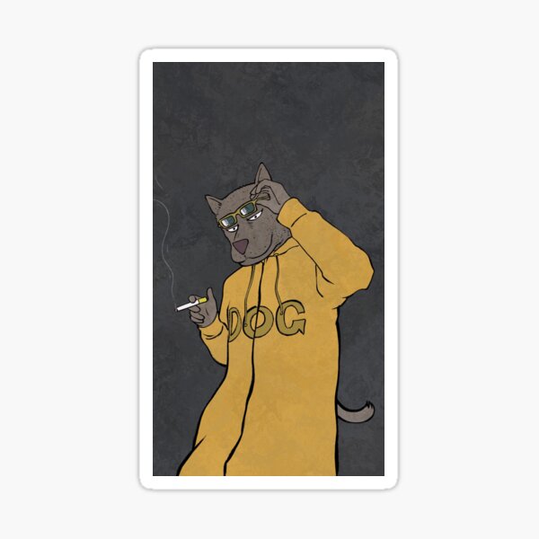 "Bad Dog" Sticker by HotelAlfaPapa | Redbubble
