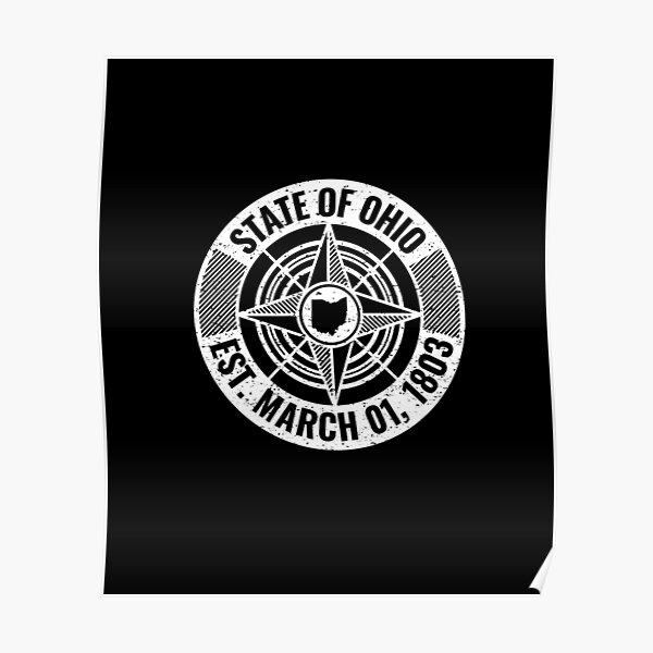 "Ohio State Badge" Poster for Sale by IdeateCreate | Redbubble