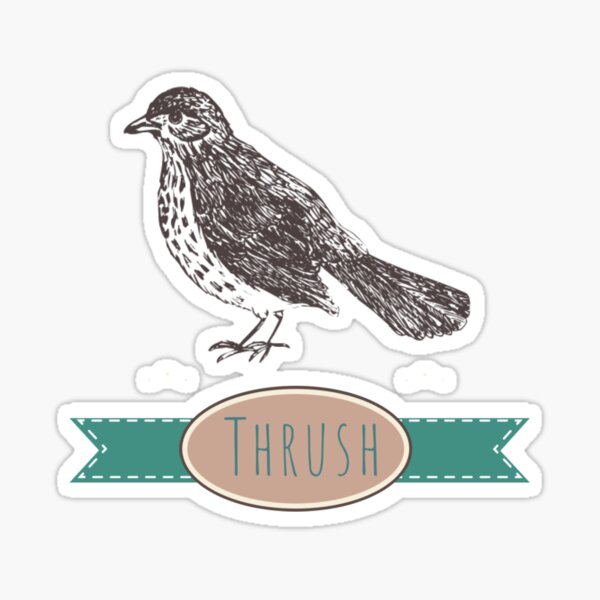 "Thrush" Sticker for Sale by RAApparel | Redbubble