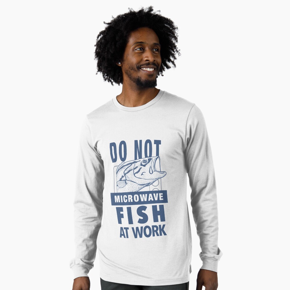 "DO NOT Microwave Fish at Work" Sticker for Sale by worldpeas | Redbubble
