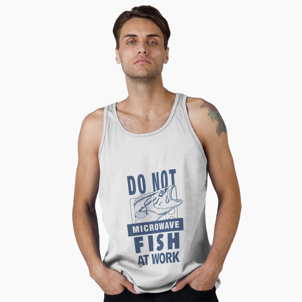 "DO NOT Microwave Fish at Work" Sticker for Sale by worldpeas | Redbubble