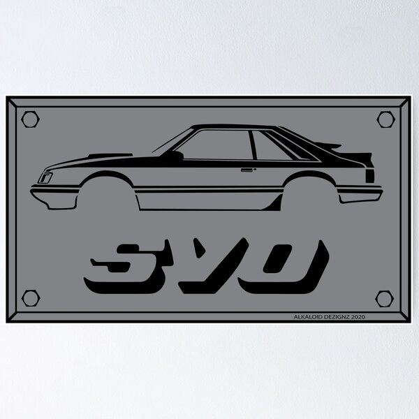 "Mustang SVO" Poster for Sale by ADezignz | Redbubble