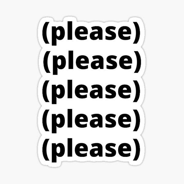 "Simple Please Aesthetic " Sticker for Sale by alanaf1 | Redbubble