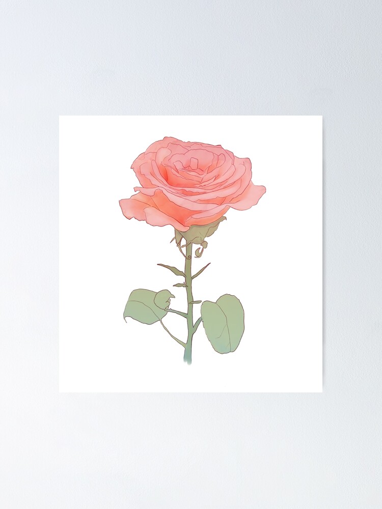 "Rose" Poster by duquesart | Redbubble