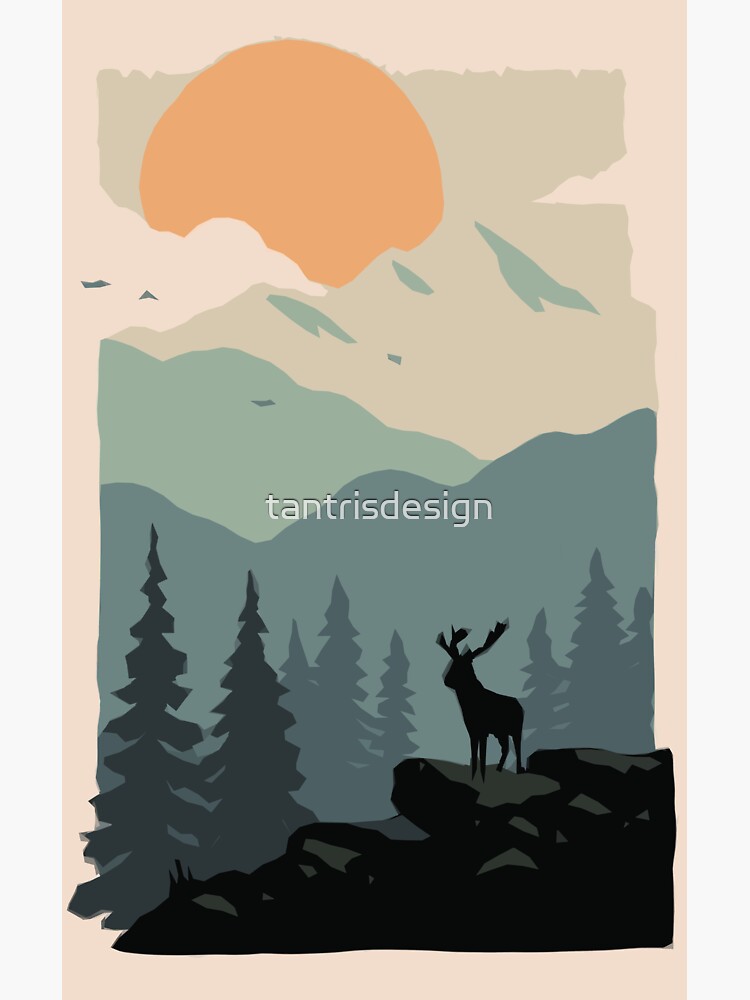 "NATURE SCAPE" Sticker for Sale by tantrisdesign | Redbubble