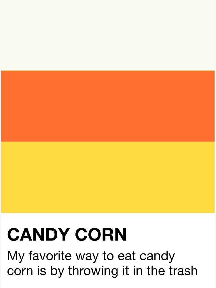 "Halloween Pantone - Candy Corn" Sticker for Sale by pranitaloki ...