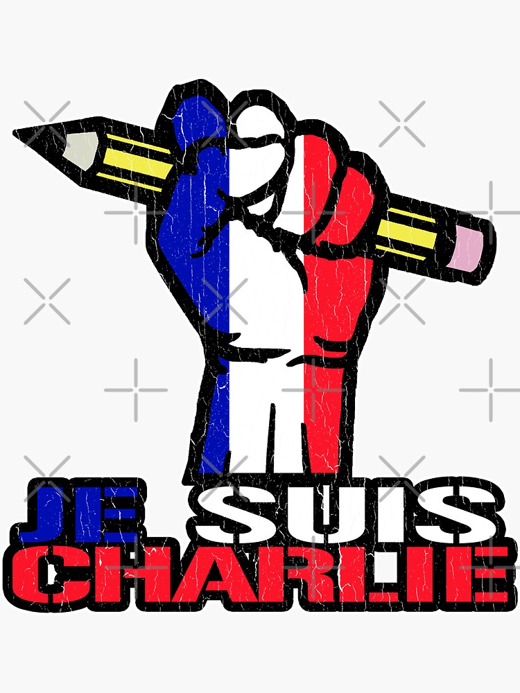 "Je Suis Charlie - I Am Charlie" Sticker by robotface | Redbubble