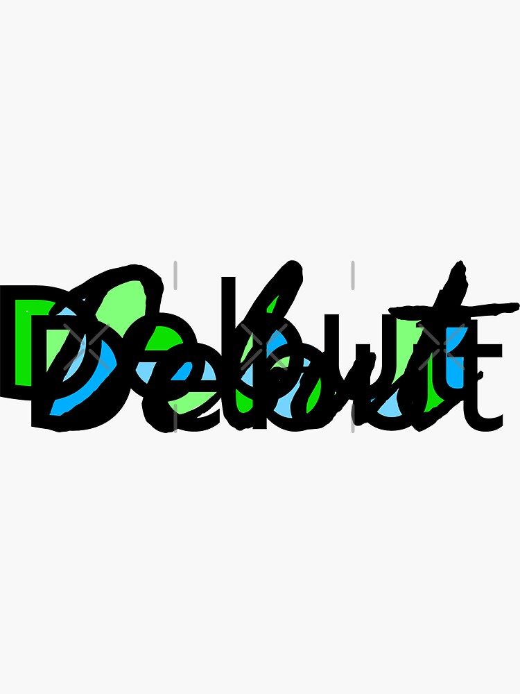 "Debut" Sticker for Sale by ashshaiv | Redbubble