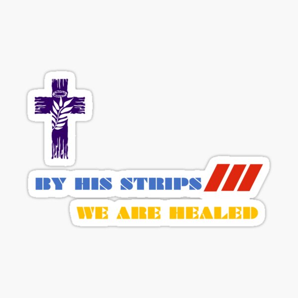 "Jesus Heals" Sticker by wildlittlefan | Redbubble