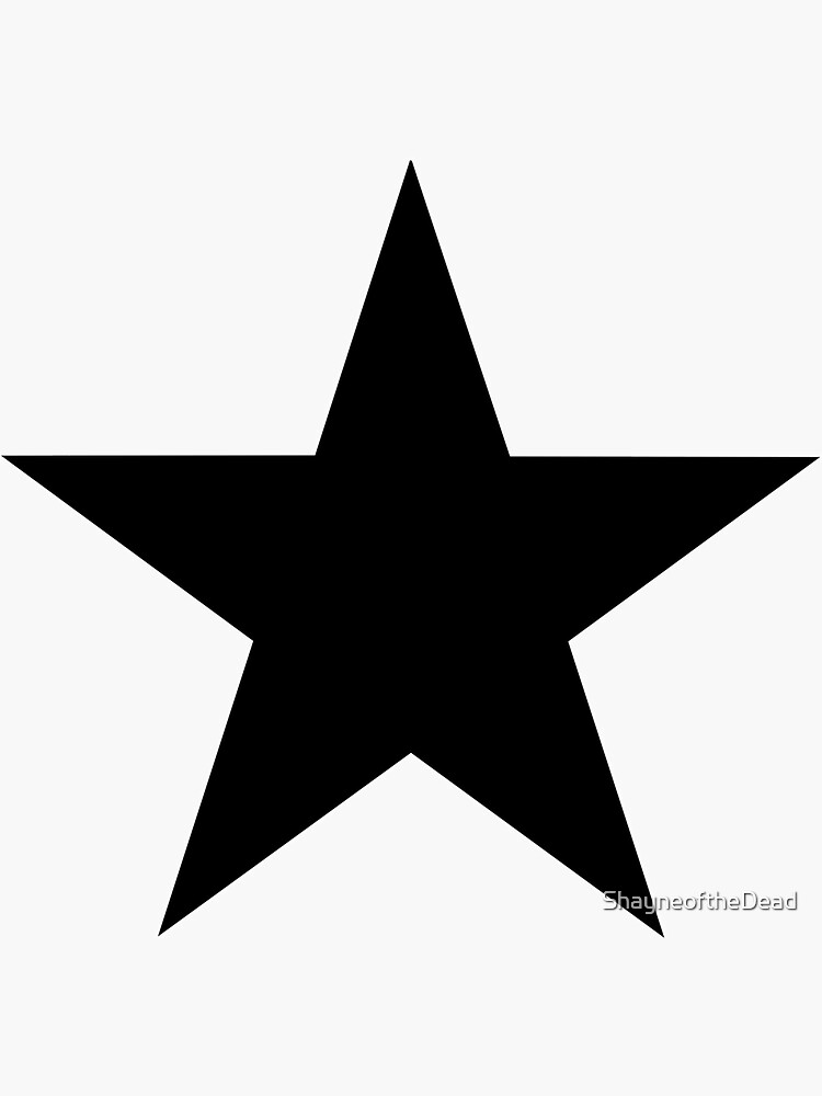 "Black Star" Sticker for Sale by ShayneoftheDead | Redbubble