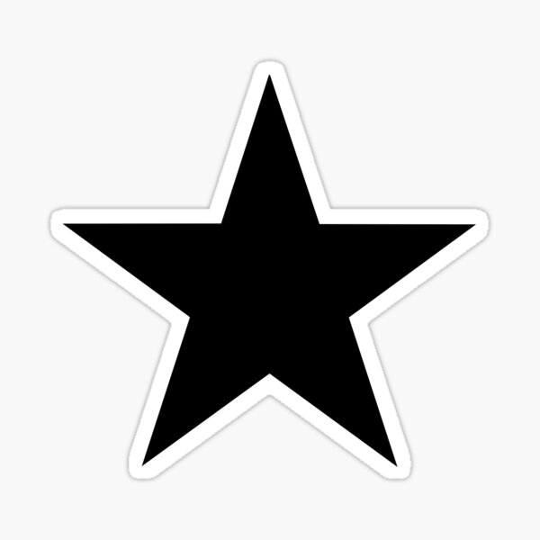"Black Star" Sticker for Sale by ShayneoftheDead | Redbubble