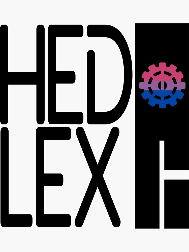 "Heda Lexa Symbol Bisexual" Sticker by gingertv02 | Redbubble