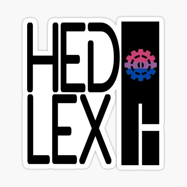 "Heda Lexa Symbol Bisexual" Sticker by gingertv02 | Redbubble