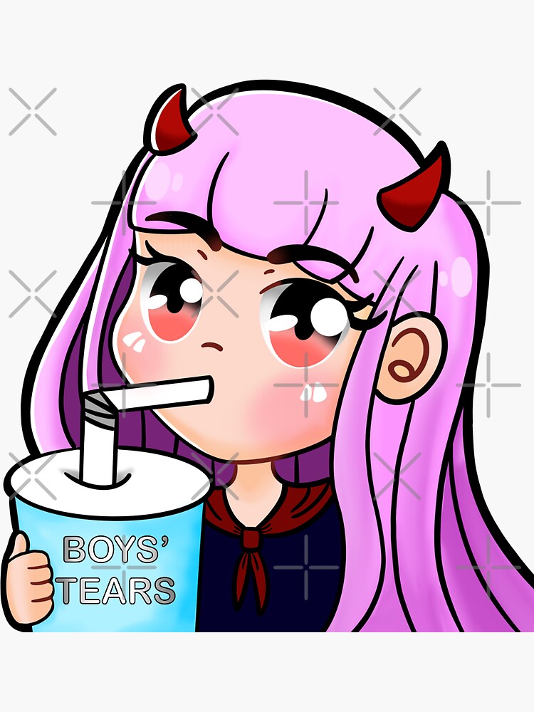 "Boys' Tears" Sticker for Sale by Yunnicorn | Redbubble