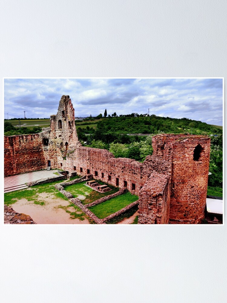 "Neuleiningen Medieval Castle Germany" Poster for Sale by adriana ...