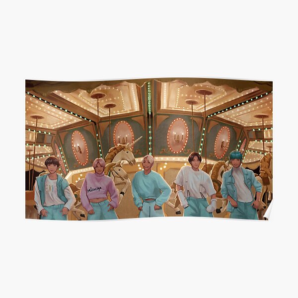 "TXT Blue Hour" Poster for Sale by pumakosmos | Redbubble