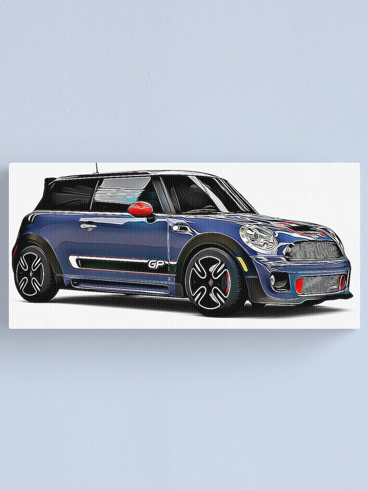 "Mini GP Cartoon" Canvas Print by Auto-Prints | Redbubble