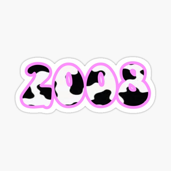 "2008" Sticker for Sale by Liiiiiiiiv | Redbubble