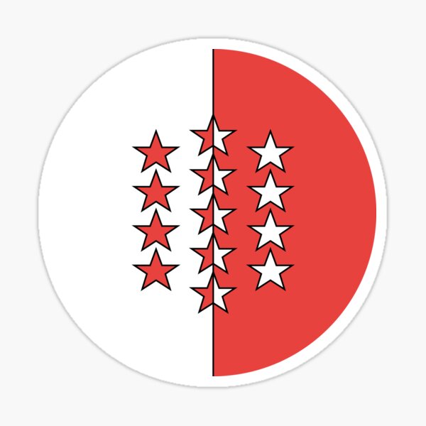 "Valais" Sticker for Sale by emblemdesign | Redbubble