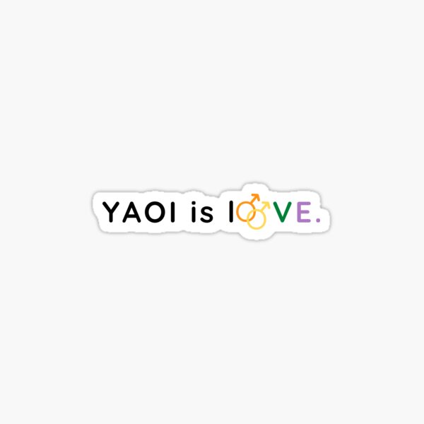 "Yaoi is Love " Sticker for Sale by Pooja-Lamba | Redbubble