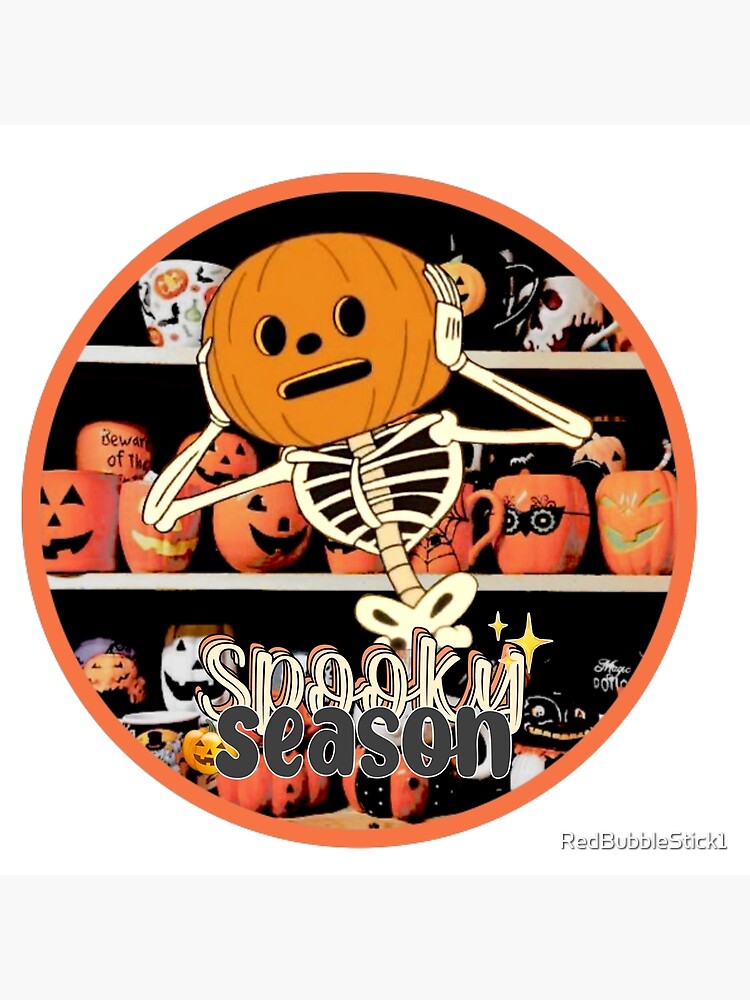 "Spooky Season Skeleton Aesthetic" Poster by RedBubbleStick1 | Redbubble