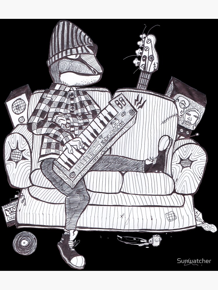 "Lizard Lounge" Sticker by Sunwatcher | Redbubble