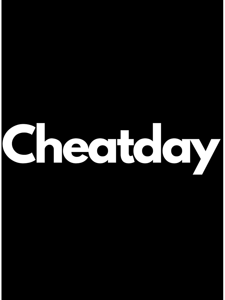 "Cheatday" Poster for Sale by Hentomy | Redbubble