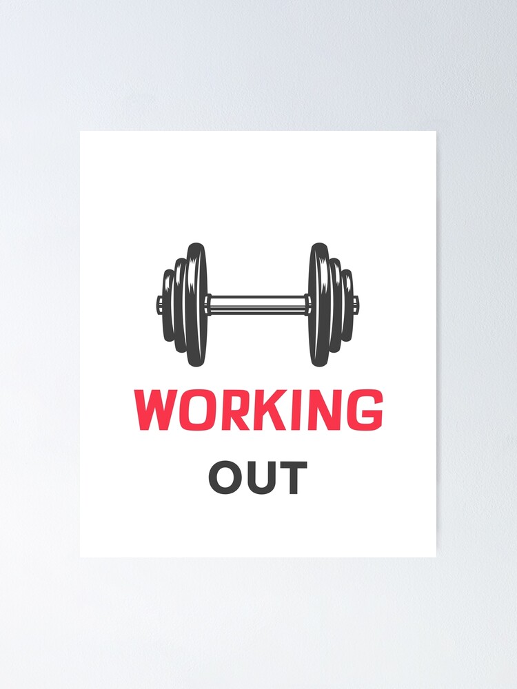 "Working Out" Poster by RedMou | Redbubble