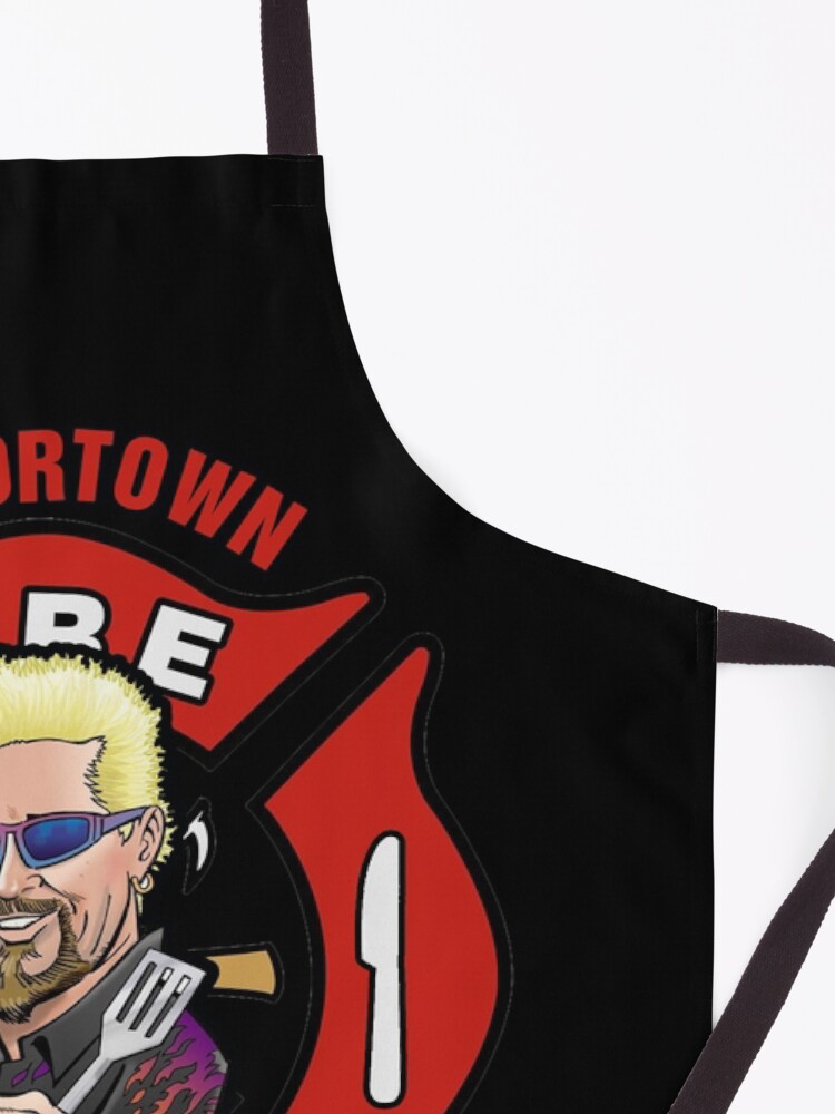 "Flavortown Guy Fieri Fire Department Apron Pinny" Apron for Sale by ...